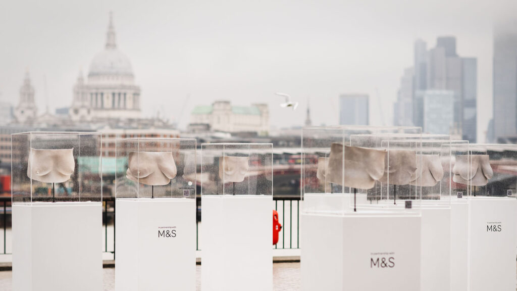 M&S reveals ‘love your boobs’ art installation on London’s South Bank - TheIndustry.fashion