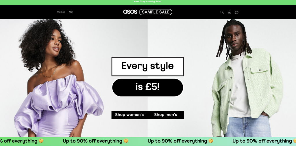 ASOS launches 'sample sale' website as it right-sizes its inventory ...