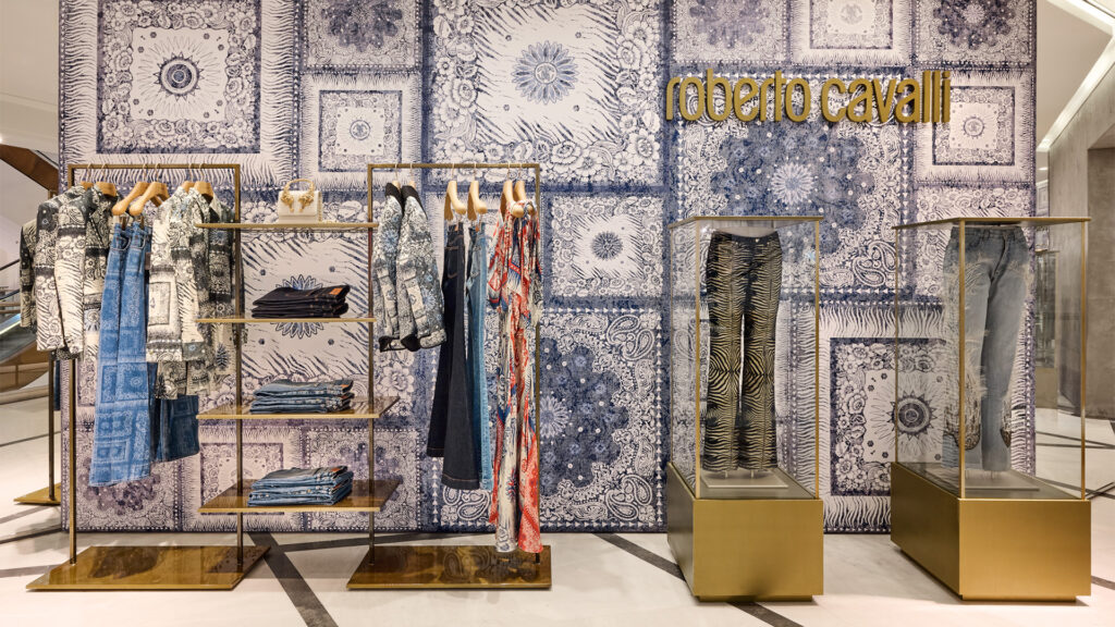 Roberto Cavalli unveils Selfridges pop-up including cased archive ...